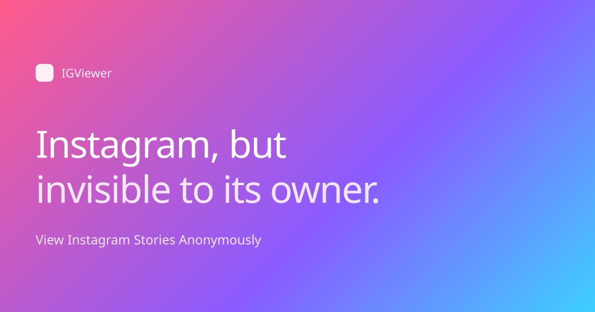 Instagram Post Viewer · Open Any Public Post in High Resolution · IGViewer